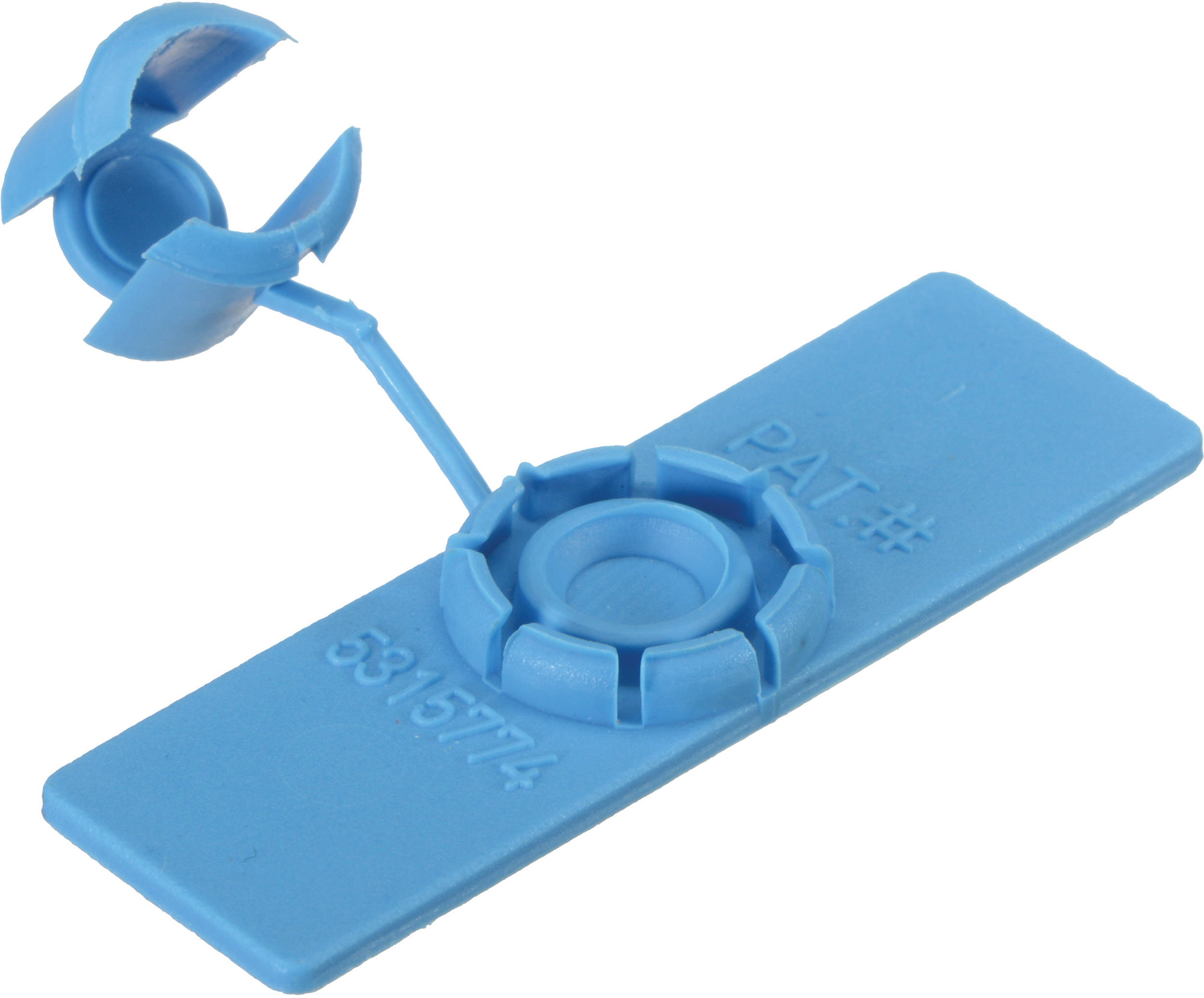 Unitag 5/8 x 2 Snap Tag Cable Identifier 10 Pack Blue