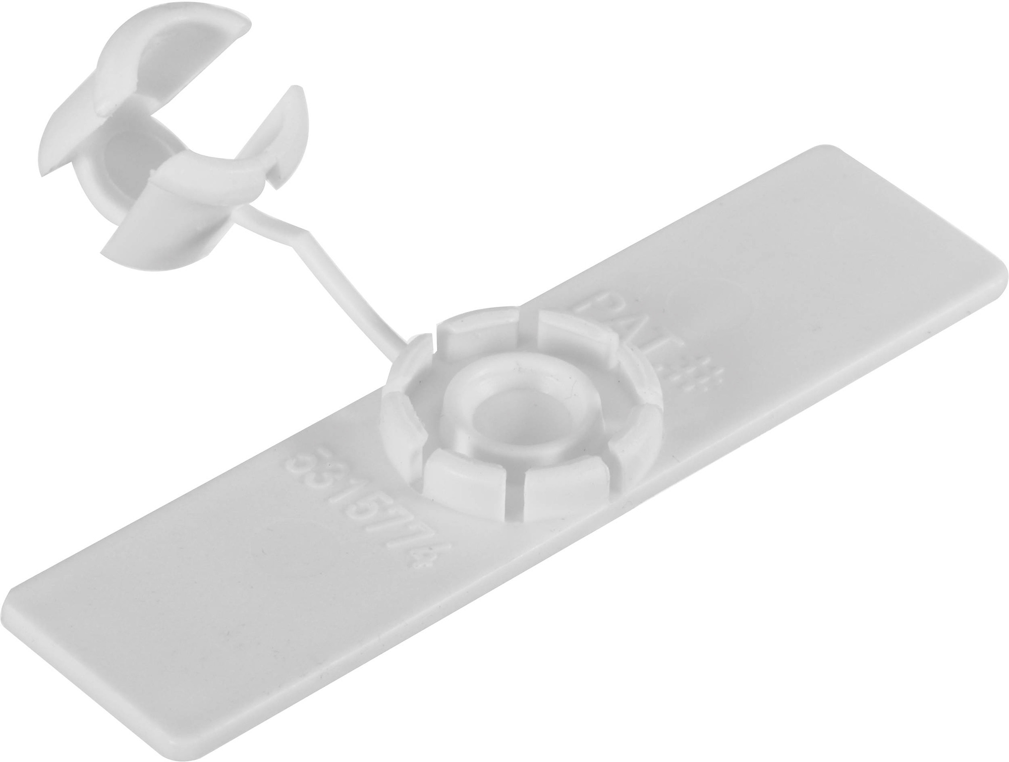 Unitag 5/8 x 2-1/2 Snap Tag Cable Identifier 10 Pack White