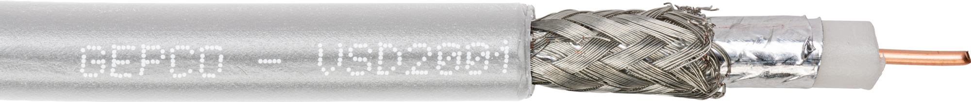 Gepco VSD2001 RG6 4.5GHz High Definition SDI Coax Cable 500 Ft. White