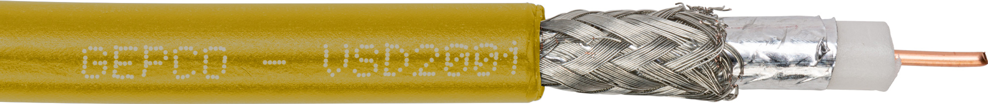 Gepco VSD2001 RG6 4.5GHz High Definition SDI Coax Cable 500 Ft. Yellow