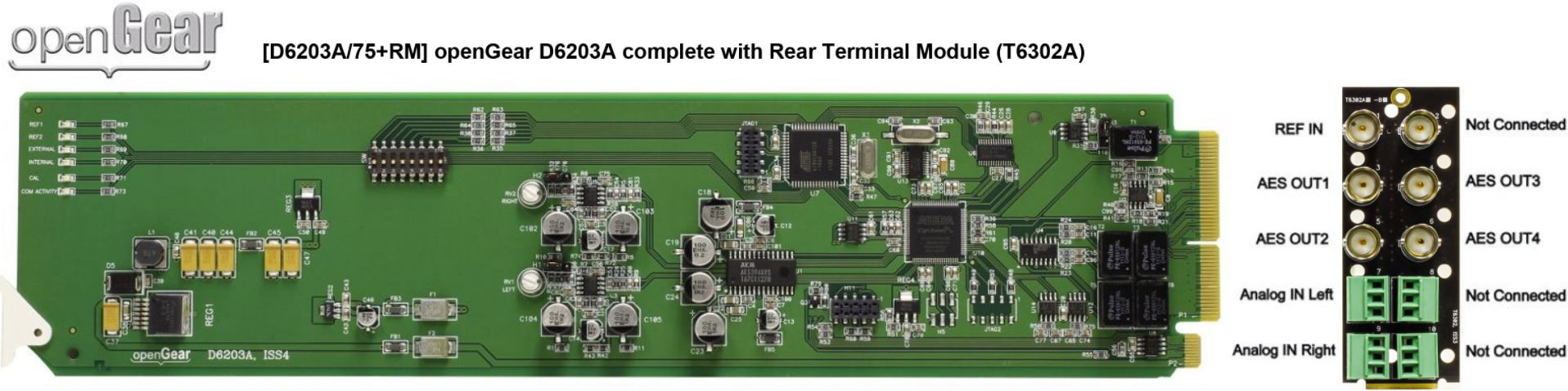 Ward-Beck D6203A/75-RM Analog-to-AES/EBU Digital Audio Converter plus ...
