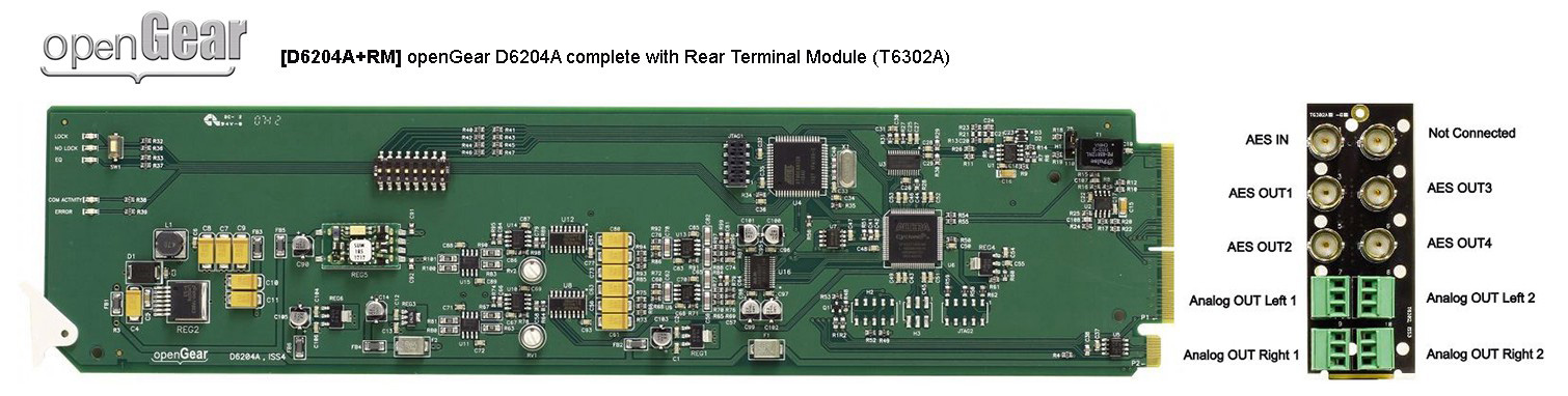 Ward-Beck openGear D6204A plus RM AES/EBU Digital-to-Analog Audio ...