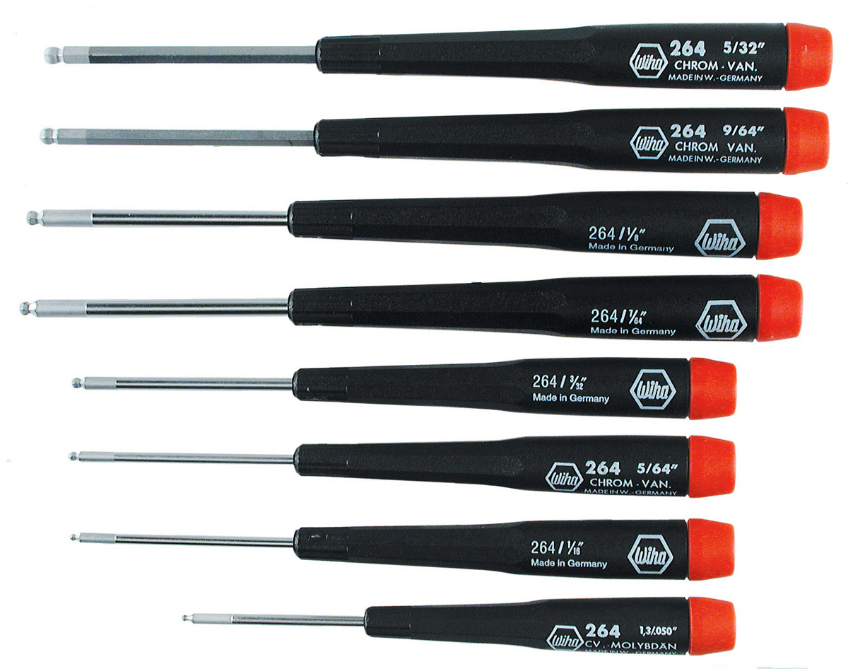 Wiha 26490 Hex Driver Set 8-Piece Inch Set