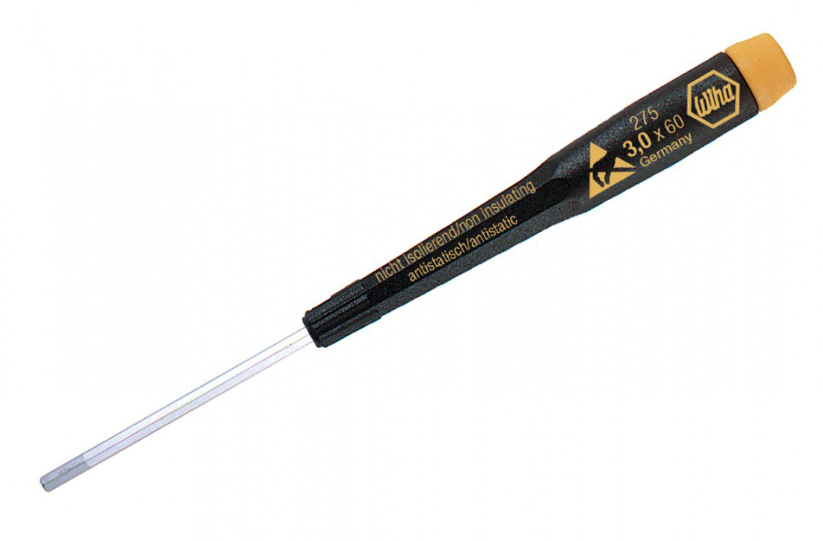 Wiha 27525 Precision ESD Safe Hex 2.5mm Screwdriver