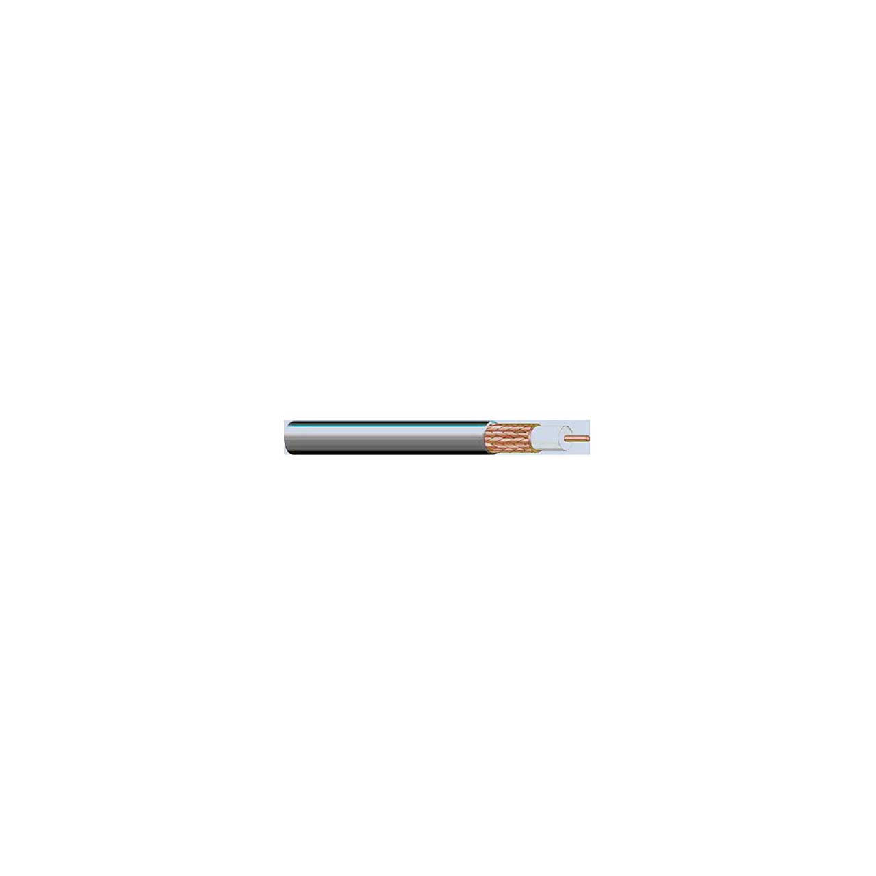 West Penn Wire 825 MiniMax 25 AWG Solid Center Coaxial Cable - Black ...