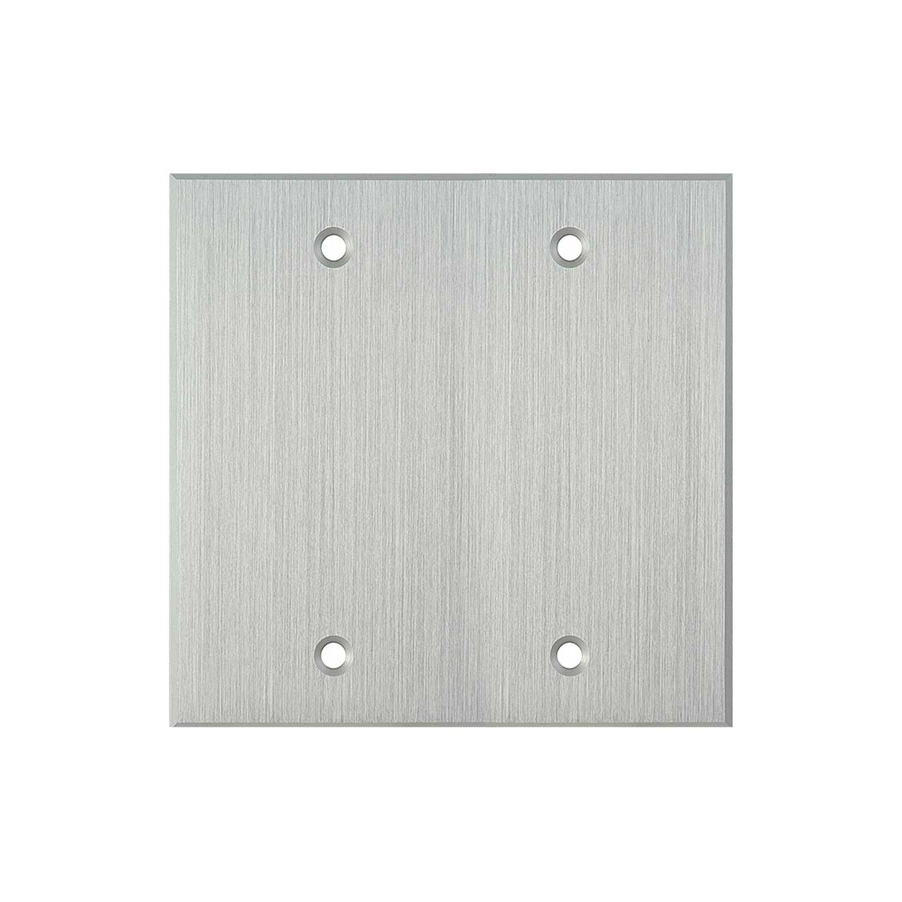My Custom Shop WP2A 2-Gang Blank Clear Anodized Wall Plate with Hardware