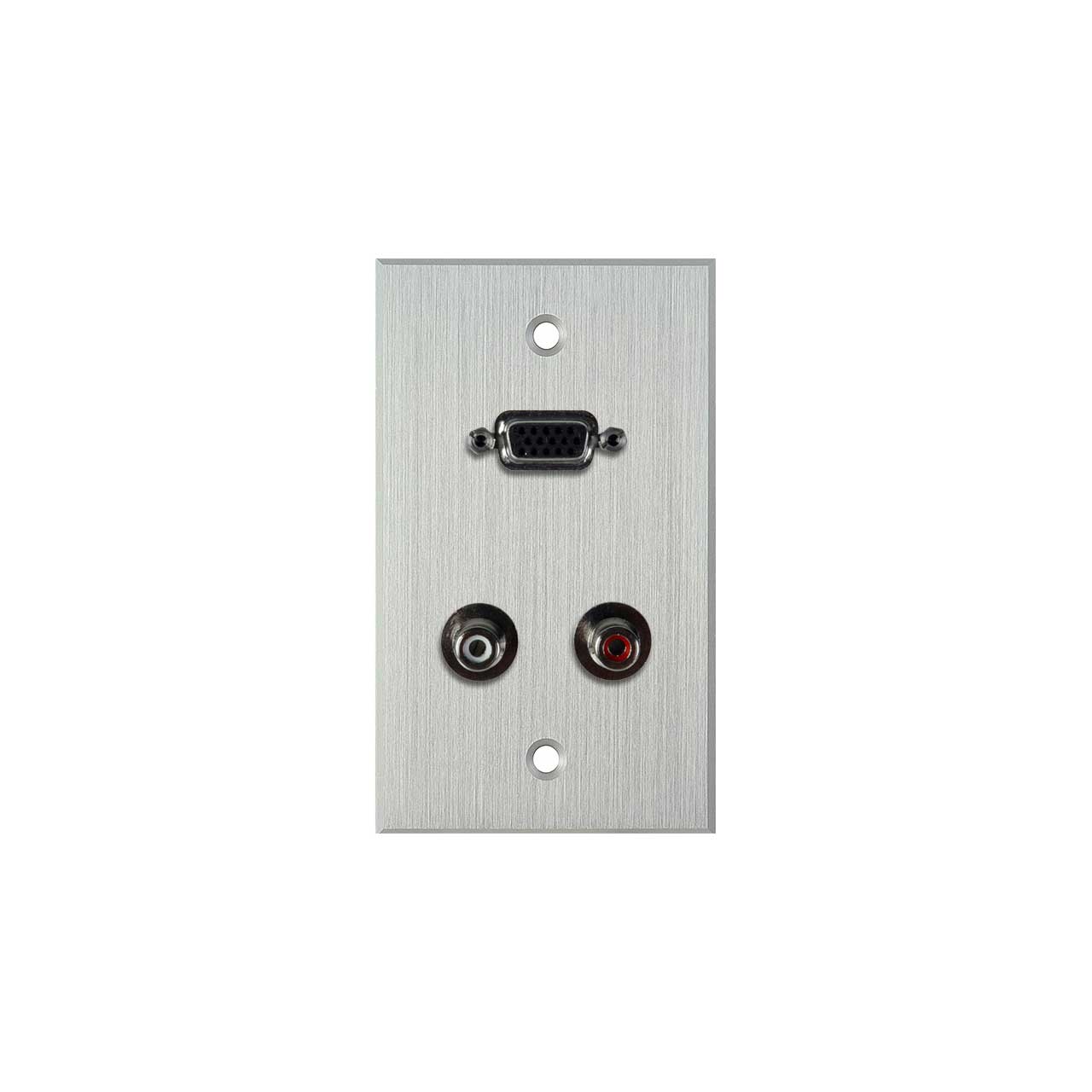 My Custom Shop 1-Gang Clear Anodized Wall Plate w/ 15-Pin HD Female ...