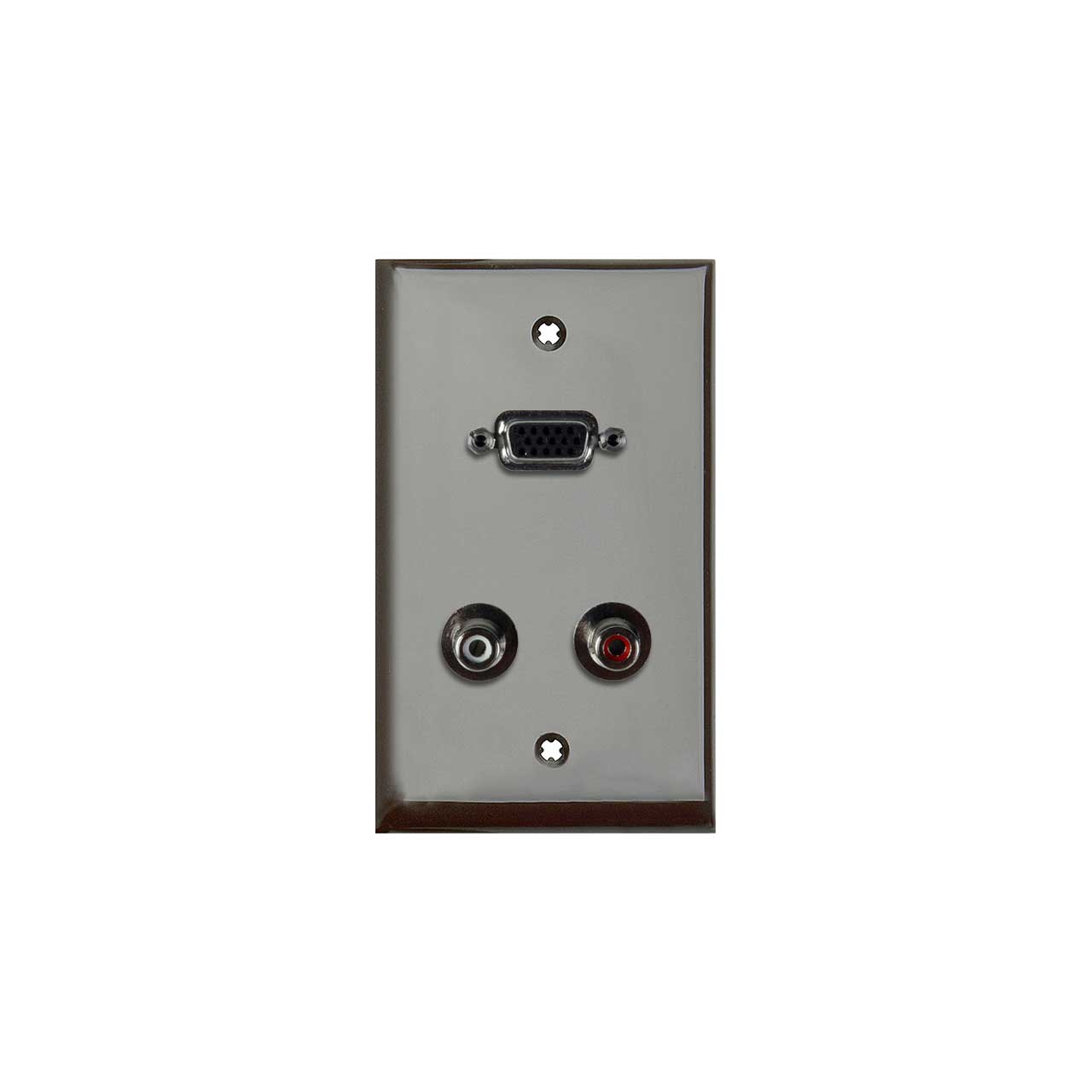 My Custom Shop 1-Gang Brown Lexan Wall Plate w/ 15-Pin HD Female Barrel ...