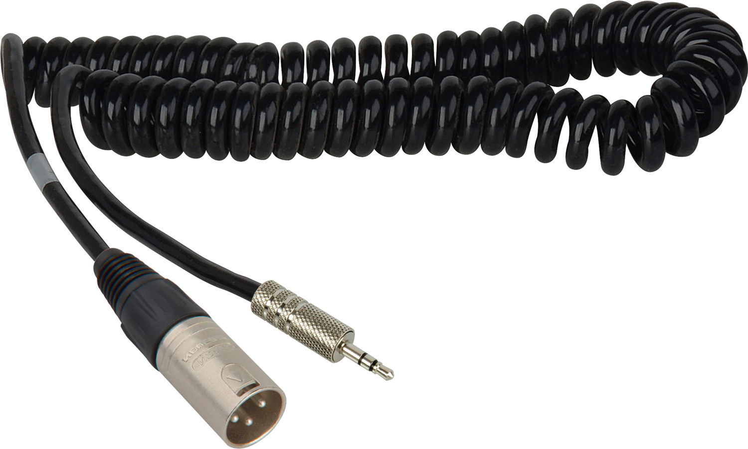 Connectronics Premium Quality XLR Male-Mini Stereo Male Coiled Cable ...