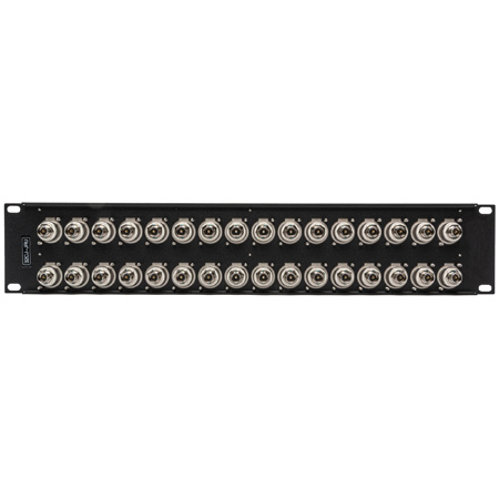 My Custom Shop 32-Port Recessed BNC Feed-Through Patch Panel - 2RU