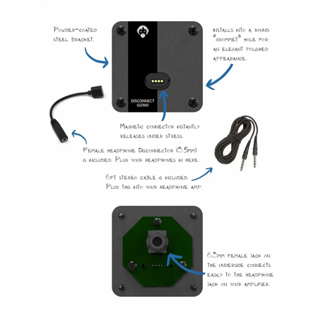 Angry Audio HEADPHONE DISCONNECTER GIZMO Magnetic Safety Release ...