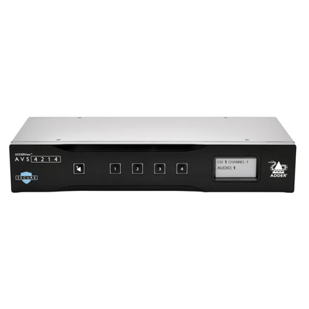 ADDERView AVS-4214 Secure Dual-Head 8 Dual-Port 4K DP / HDMI KVM Switcher
