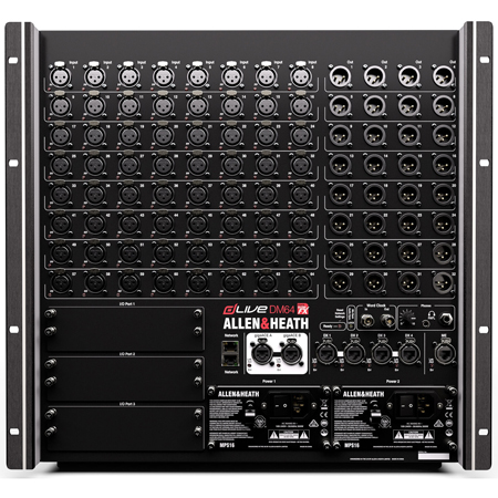 Allen & Heath DLIVE-DM64-RUFX dLive S Class RackUltra FX MixRack 64x32 ...