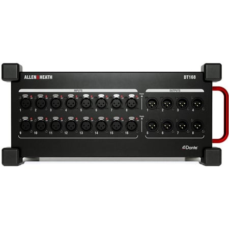 Allen & Heath AH-DT168 16x8 XLR Stagebox with Dante Audio Expander and ...