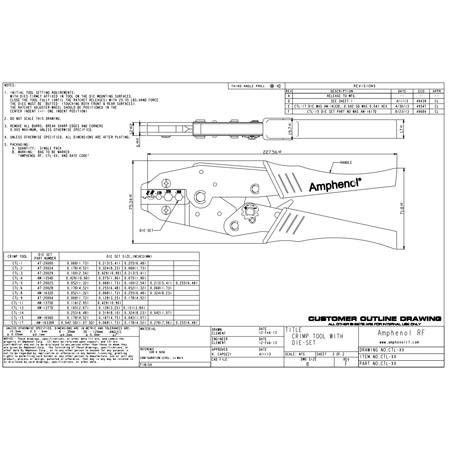 Amphenol CTL-2 Crimp Tool For RG 6/174
