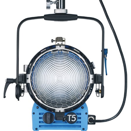Arri L1.40005.A True Blue T5 Fresnel Spotlight Manual Black Bare Ends