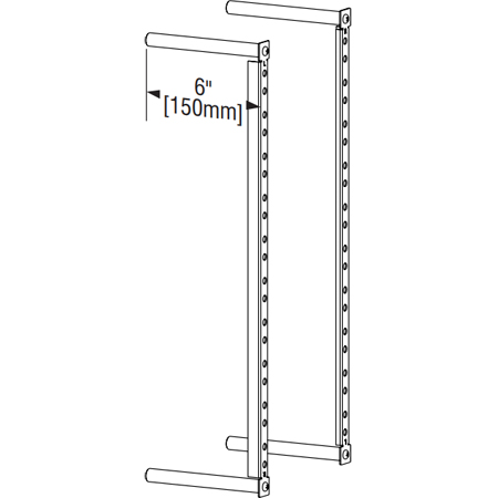 AVP HABF10-ICMK-BZ 10RU Patch Panel Cable Management Kit & Accepts up ...