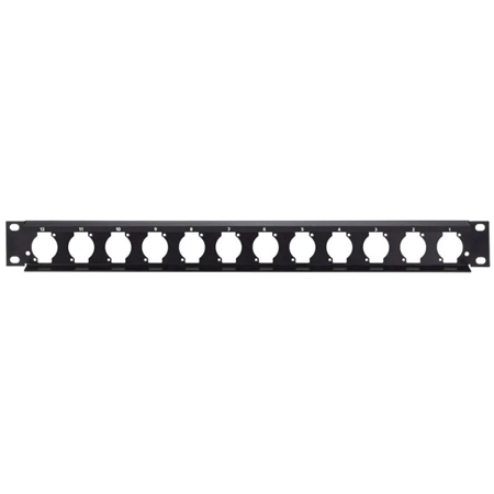 AVP WKM-US112E1-Z-B80 Universal Patch Panel D-Size -1 RU - Empty - 1x12 ...