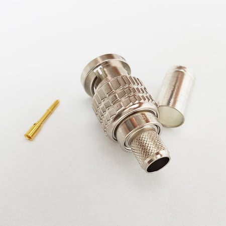 Canare BCP-D55UHD 12G-SDI 4K UHD 75-Ohm Crimp Plug BNC Connector for Canare L-5.5CUHD