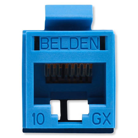 Belden RVAMJKUBL-B24 REVConnect 10GX T568 A/B UTP RJ45 Modular Jack ...