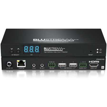 Blustream IP50HD-RX Contractor Series HD Video Receiver over 100Mbps ...