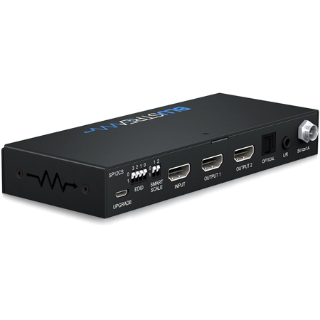 Blustream SP12CS 2-Way 4K HDMI 2.0 HDCP 2.2 Splitter with Smart Scaling ...