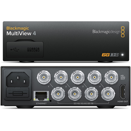 Blackmagic Design MultiView 4 MultiViewer Kit with SDI/HDMI/Ethernet ...