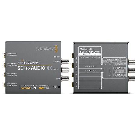 Blackmagic Design SDI to Audio 4K De-embedder Mini Converter Kit with ...
