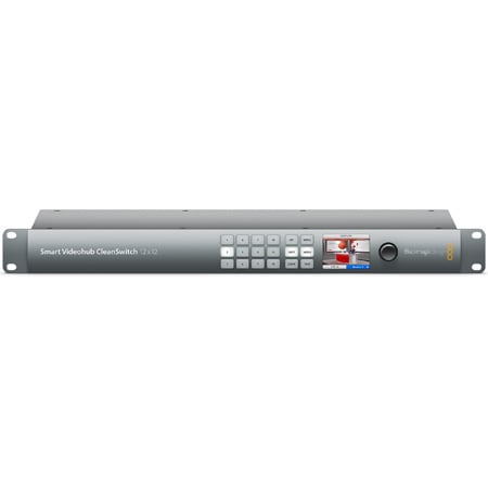 Blackmagic Design VHUBSMTCS6G1212 Smart Videohub CleanSwitch 12x12 - 6G ...