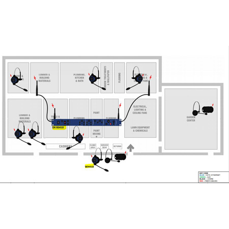 Clear-Com BP410 2-Channel 2.4GHz Wireless Intercom Belt Pack for DX410 ...