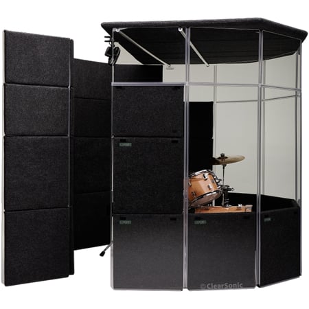 ClearSonic MEGAPAC 7x8x7 Complete Drum Iso Booth Package with Acrylic ...