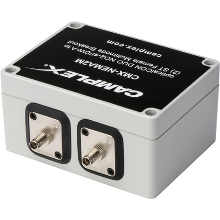 Camplex opticalCON DUO NO2-4FDW-A to (2) ST Female OM3 Multimode ...