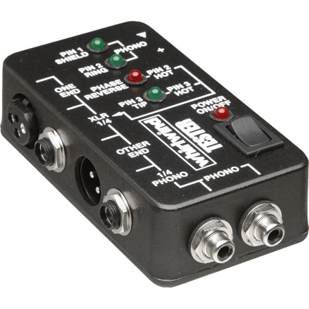 Whirlwind Tester Battery Powered Pro Audio Cable Tester with XLR - 1 ...