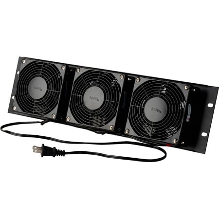 CT-FANRK-B Triple Rackmount Fan with Reversible Assembly 120VAC - Black ...