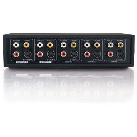 4x2 S-Video/Composite Video & Stereo Audio Selector Switch