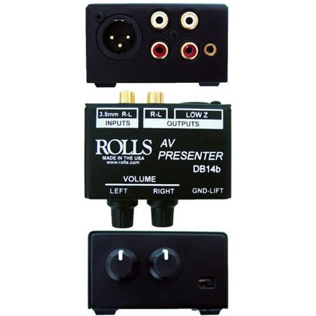 Rolls DB14b AV Presenter Stereo Patch Box
