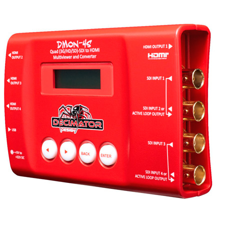 Decimator Design DMON-4S Quad 3G/HD/SD-SDI to HDMI Multi-Viewer and ...