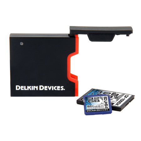 Delkin DDREADER-44 USB 3.0 Dual Slot SD UHS-II & CF Memory Card Reader