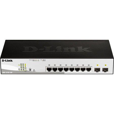 D-Link Web Smart Switch - 10 Ports - Manageable - 8 x 10/100/1000 PoE ...