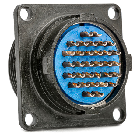 Connectronics 32-Pin Female Chassis Mount Connector