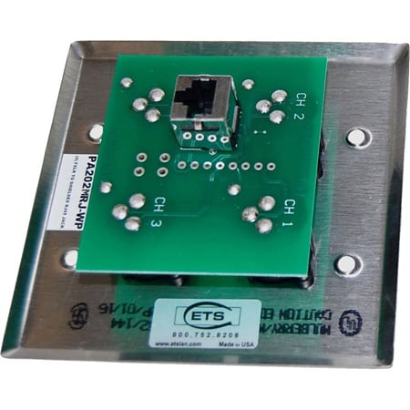 ETS PA202MRJWP InstaSnake Wall Plate with 4 Male XLR to RJ45 Inputs