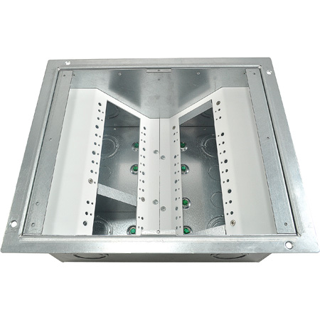 FSR FL-540P-6-B Floor Box for Raised Access Computer and Stage Floors ...