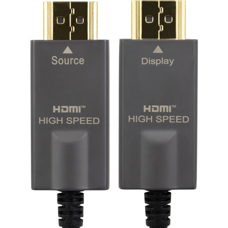 FSR DR-H2.0-SR-23M Black AOC Cable - SS Reinforced HDMI 2.0 Male to ...