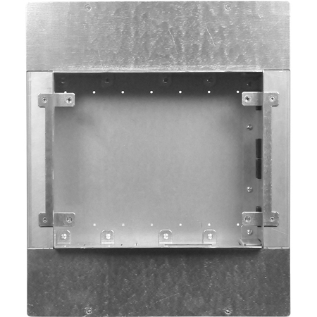 FSR PWB-450-BLK Large Format Wall Box with 4 AC and 3 1-Gang plates & 1 ...