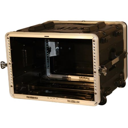 Gator GRR-6L 6RU Roller Rack - 6 Space Rolling Rack Case