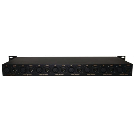 Ebtech HE-8-XLR 8-Channel Single Rack Space Hum Eliminator w/XLR Jacks