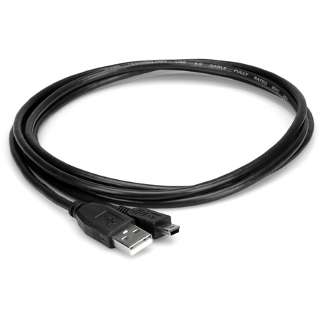 Hosa USB-206AM High Speed USB Cable - Type A to Mini B - 6 Foot