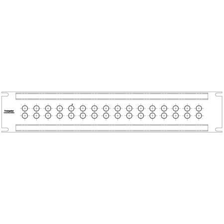 Trompeter JSI-32A Insulated 2x16 32-Point Patch Panel (Panel Only No ...