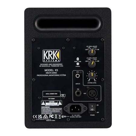 KRK K5-NA Kreate 5 Active 5-Inch Powered Two-Way Studio Reference ...