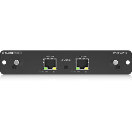 Klark Teknik DN32-DANTE Audinate Dante Expansion Module with up to 32 ...